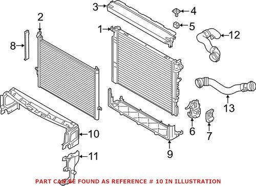 Genuine OEM Radiator Support Baffle for BMW 51747383845 | eBay