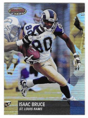ISAAC BRUCE 2001 Bowman's Best Football # 63 St. Louis Rams HOF NM - MT ...