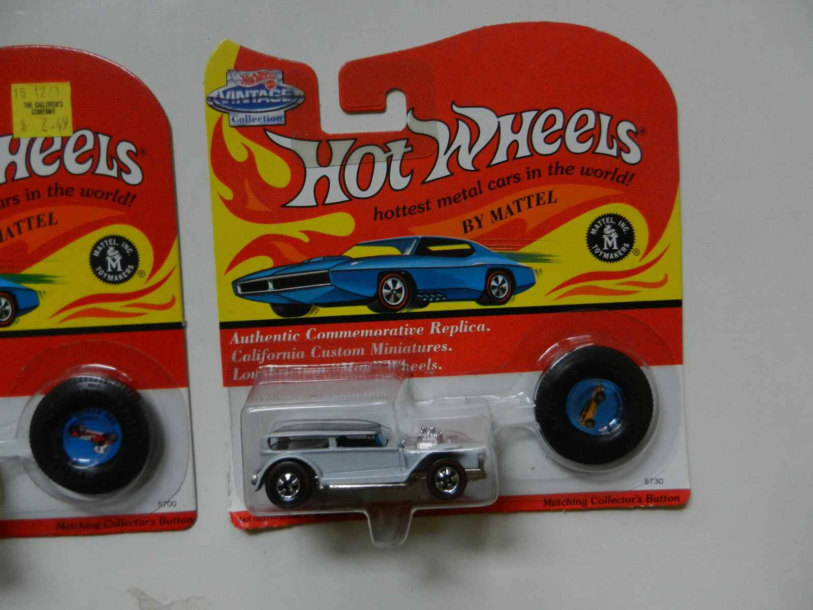 HOT WHEELS VINTAGE/ 25th ANNIVERSARY LIGHT GRAY DEMON & BRIGHT AQUA RED ...