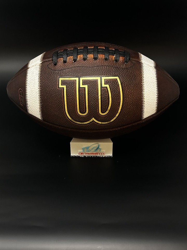 Wilson GST TDY Youth Leather Football Ages 12-14 Fully Game Prepped ...