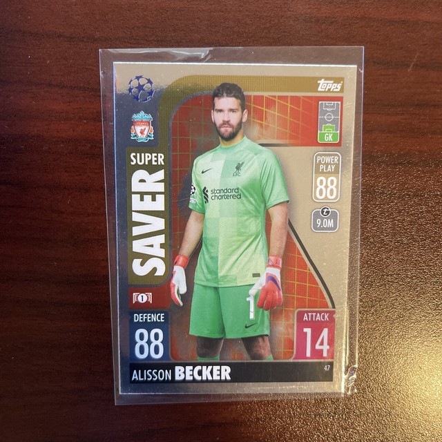2021-22 Topps Match Attax UCL - Super Saver #47 Alisson Becker for sale ...