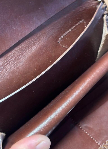 ALZUNI Back Cut Python Natural Color Biker Wallet Handmade Rare Design ...