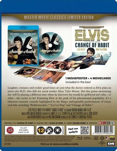 CHANGE OF HABIT (1969) Elvis Presley Limited Edition Blu-Ray NEW | eBay