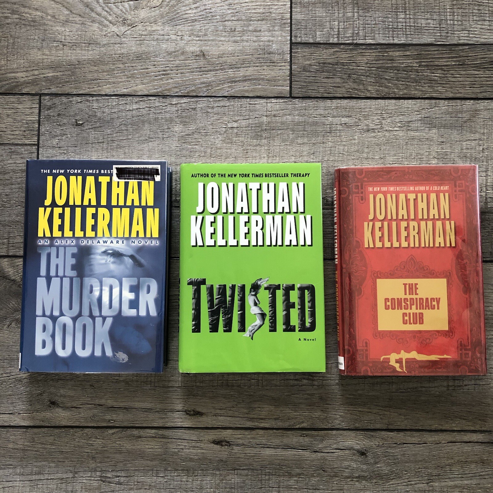Jonathan Kellerman Book Lot 3 HB The Conspiracy Club; The Murder Book; Twisted | eBay
