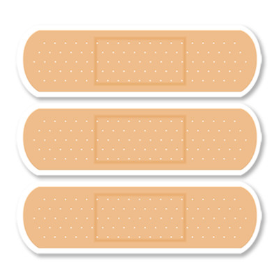 Adhesive Bandages Set of 3 Band | Aid Vinyl Sticker Decal for Laptop ...