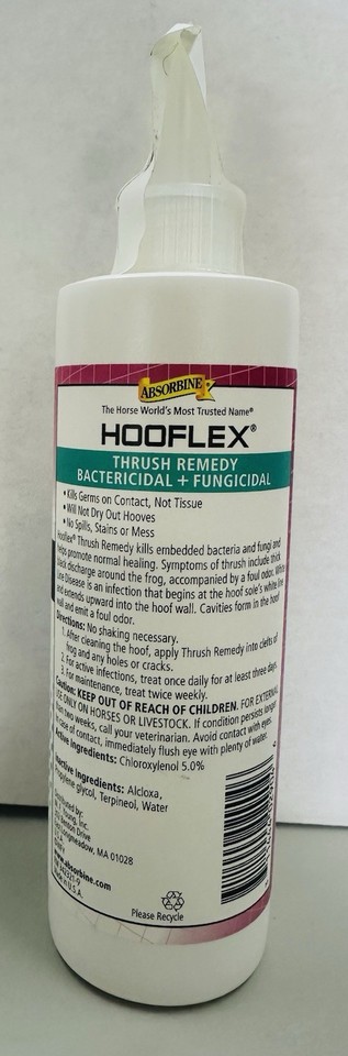 Absorbine Hooflex Equine Thrush Remedy 12oz, (355 Ml) White | eBay