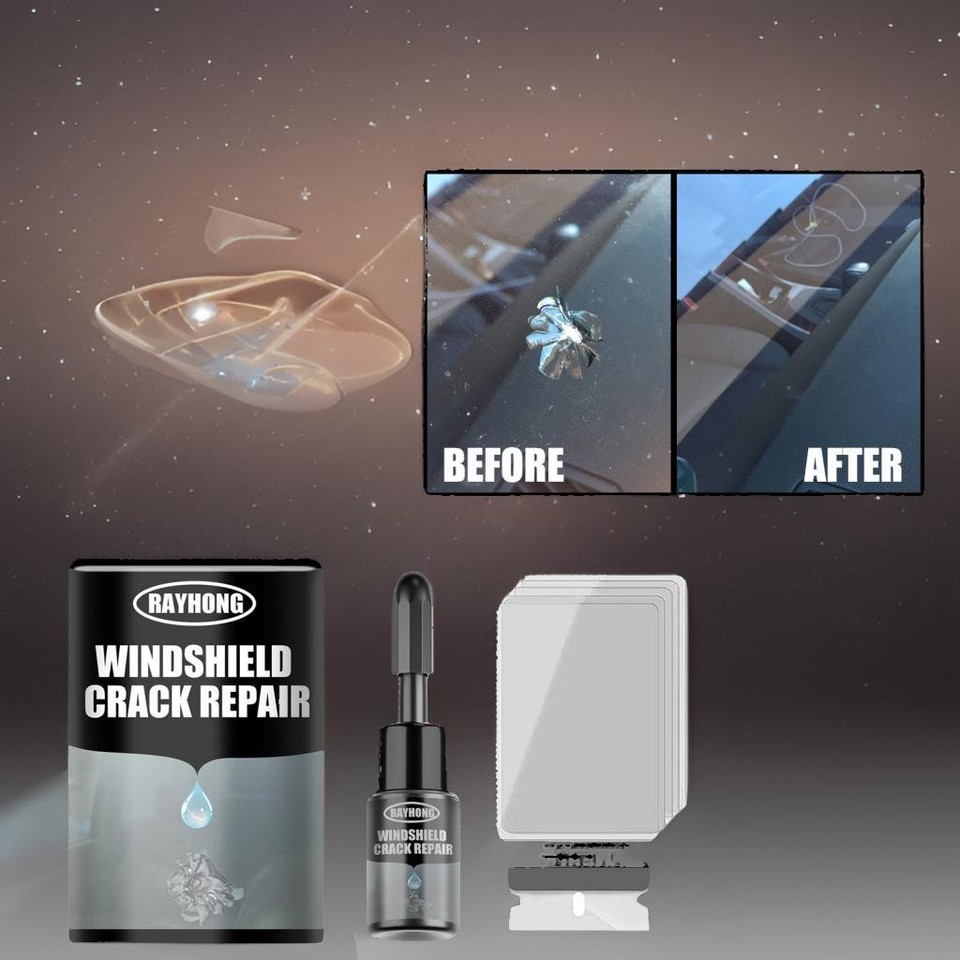 Car Windshield Repair Fluid - Crack Fix Bonding Agent & Glass Sealer ...