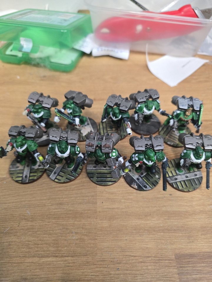 Well Painted Dark Angels Space Marine Army Full Army 133 Models Games ...