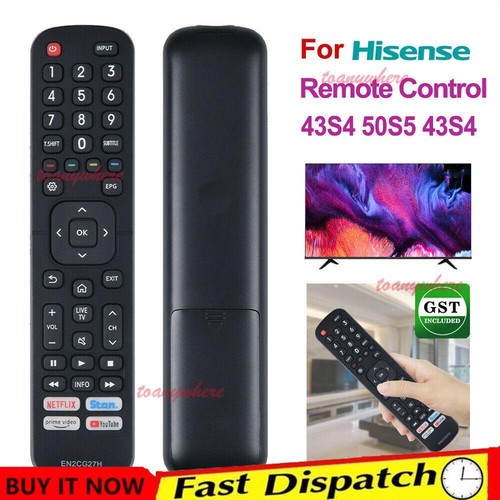 NEW Remote Control For Hisense TV EN2CG27H 43S4 50S5 43S4 NETFLIX PRIME ...