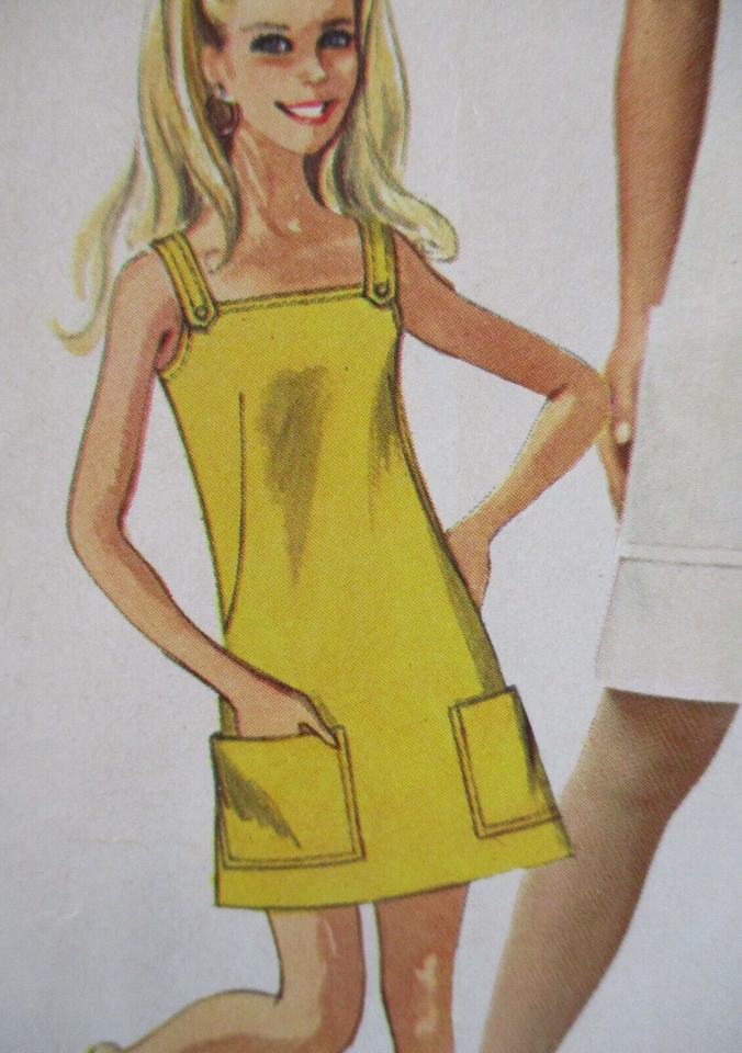 Simplicity Pattern 7497 Yng Jr/Teen Sundress Jumper & Blouse Size 5-6 ...
