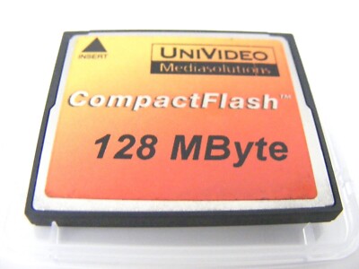128MB Compact Flash Card ( 128 MB CF Karte ) UNIVIDEO gebraucht ...