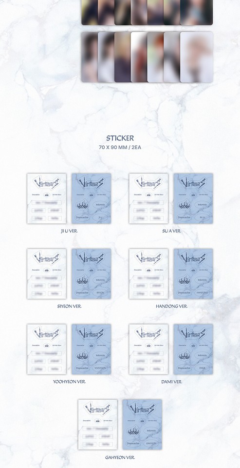 DREAMCATCHER [VIRTUOUS] POCA Album Photostand+QR+Photocard+Sticker ...