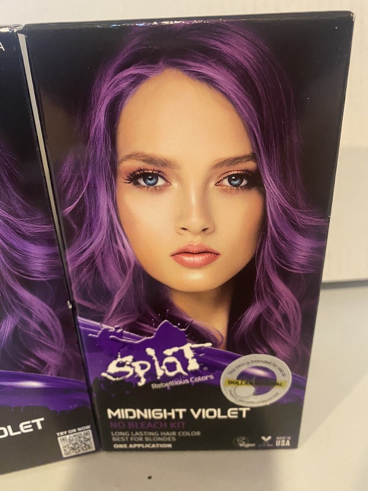 Splat Midnight Kit , 30 WASH, NO BLEACH NEEDED, MIDNIGHT VIOLET 2 Pack ...