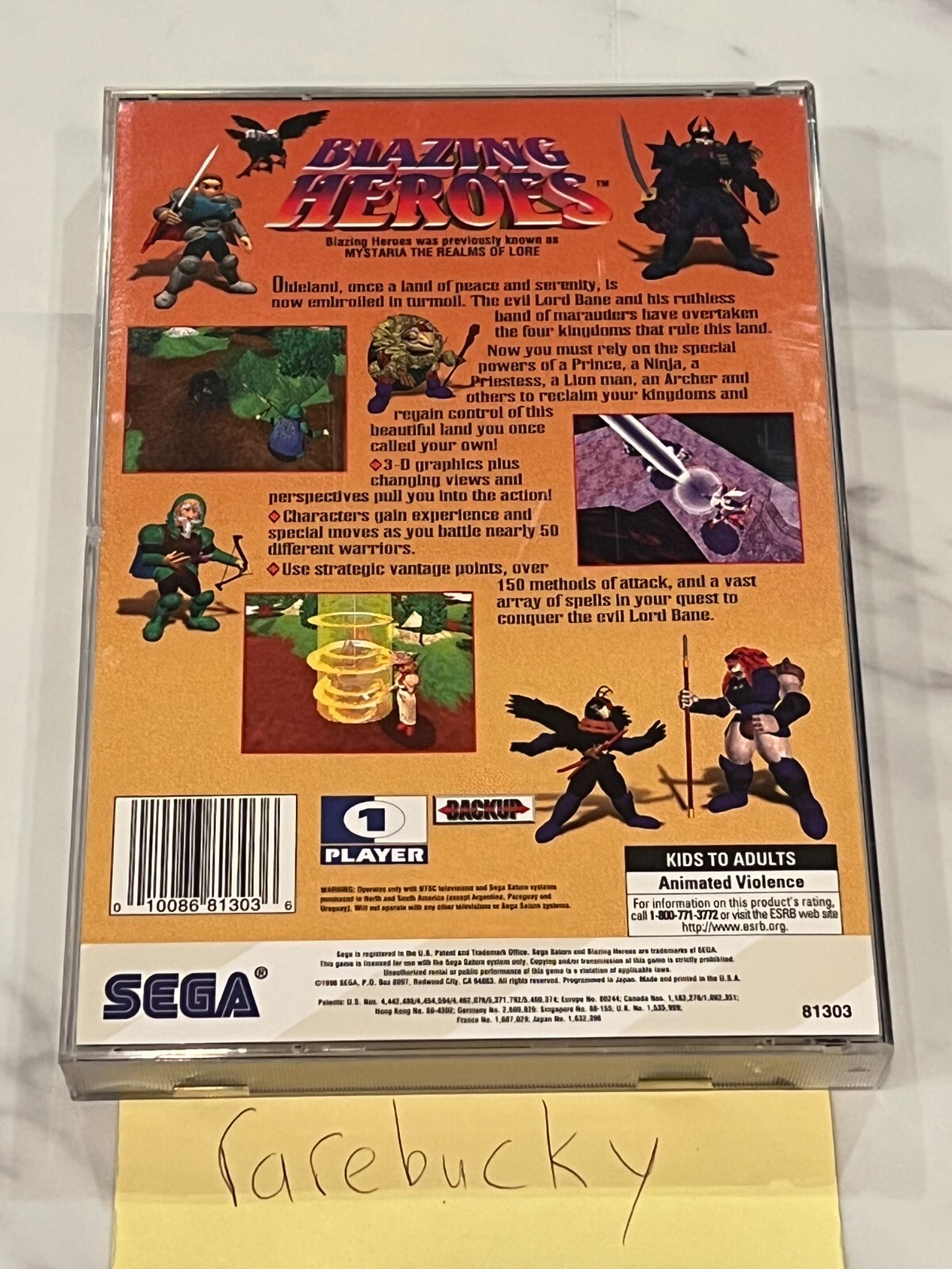 Blazing Heroes (Sega Saturn, 1996) for sale online | eBay