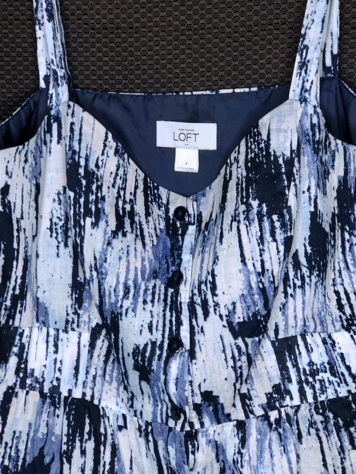 LOFT Women's Stylish Summer Dress - Size 4 - Chic Print | eBay