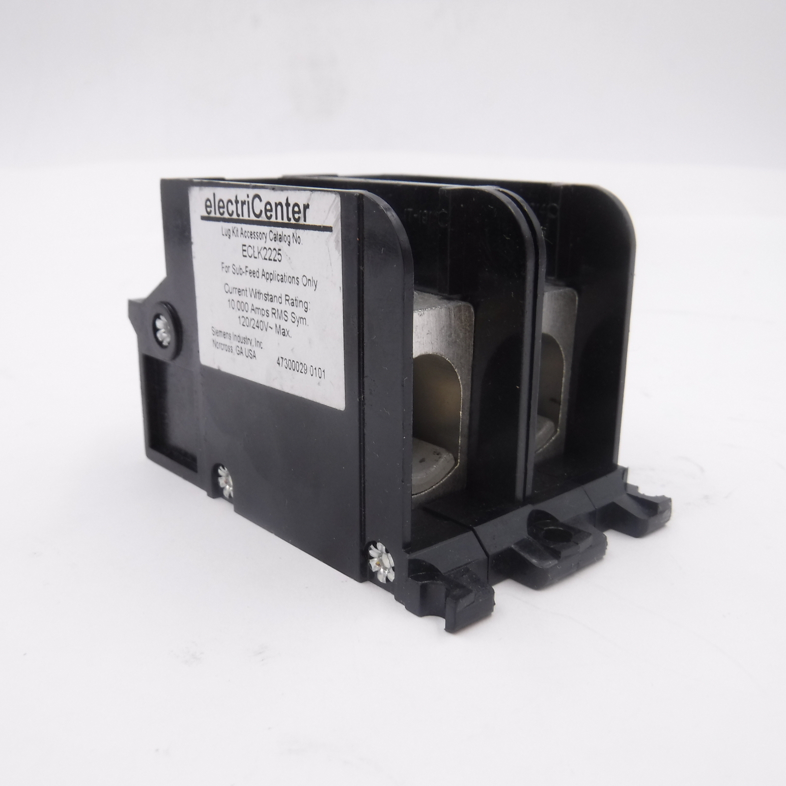 Eaton BRPSF225 Siemens ECLK2225 Sub-Feed Lug Kit Pass Thru 225A 2 Pole ...