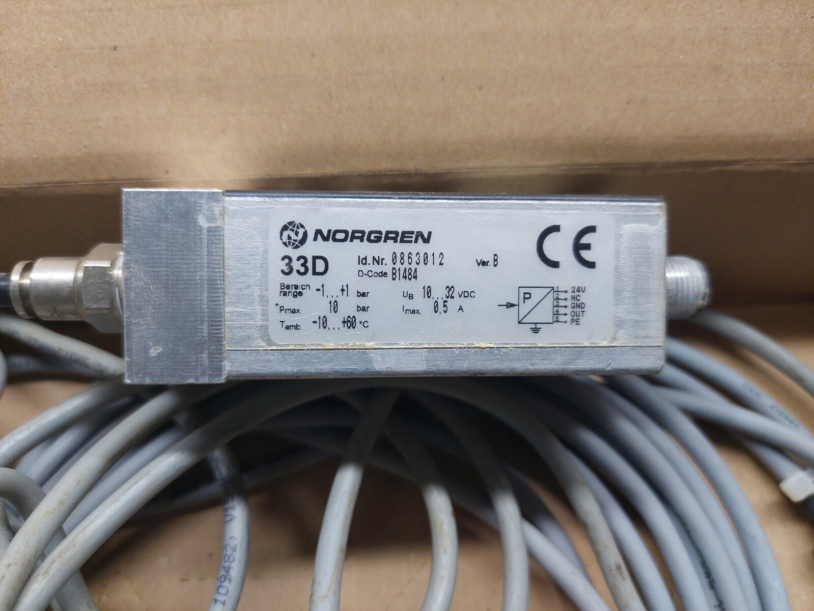 Norgren 33D pressure switch Pmax 30bar with cable | eBay