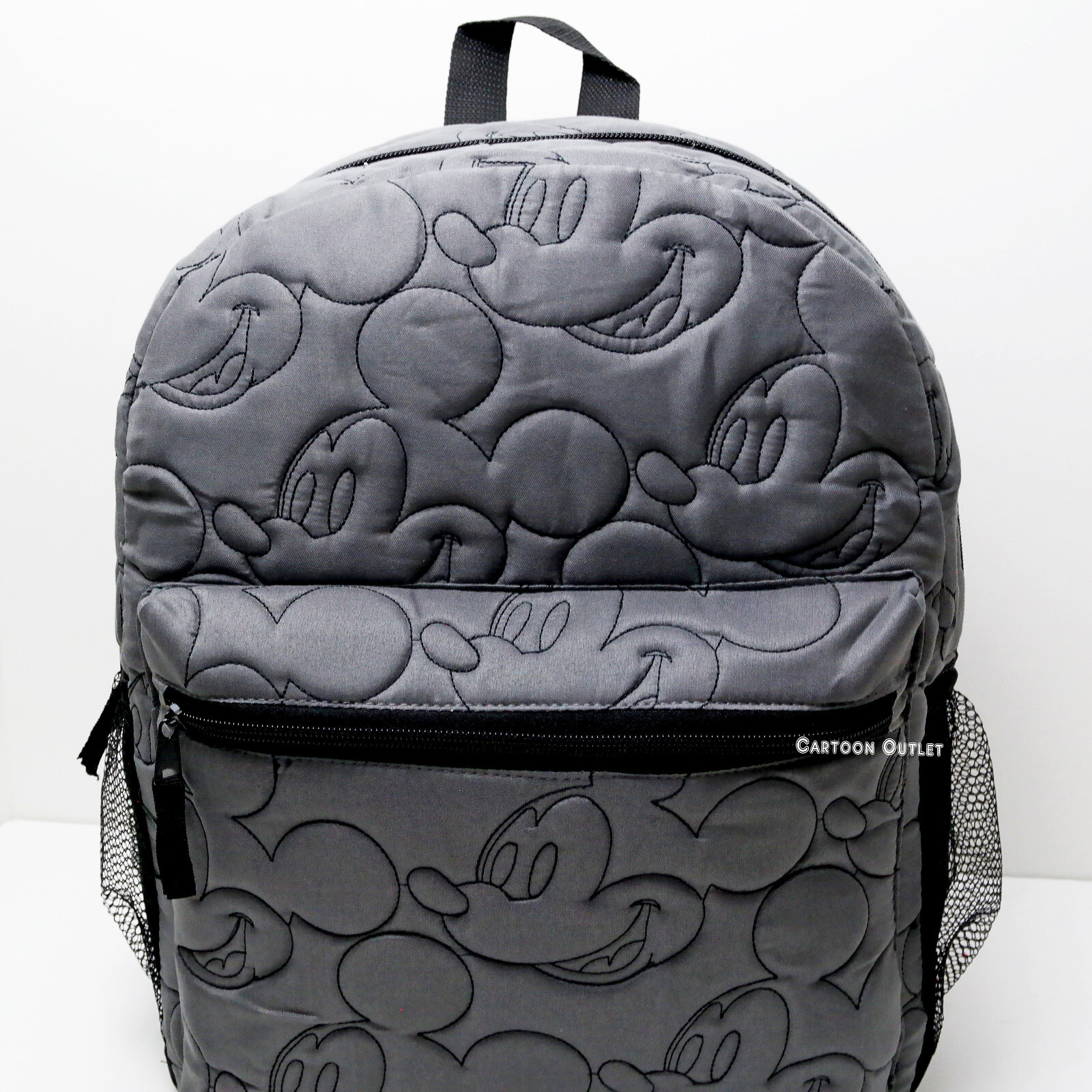 Disney Mickey Mouse Large 16" School Backpack Quilted Travel Tote Book ...