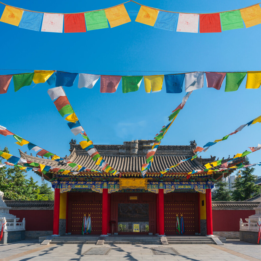 Buddhist Mantra Flag Buddha Prayer Tibetan Flags Outdoor Emblems | eBay