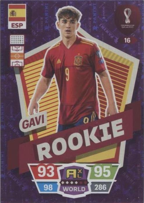 2022 Panini Adrenalyn XL FIFA World Cup Qatar 2022 - Rookie Gavi #16 ...