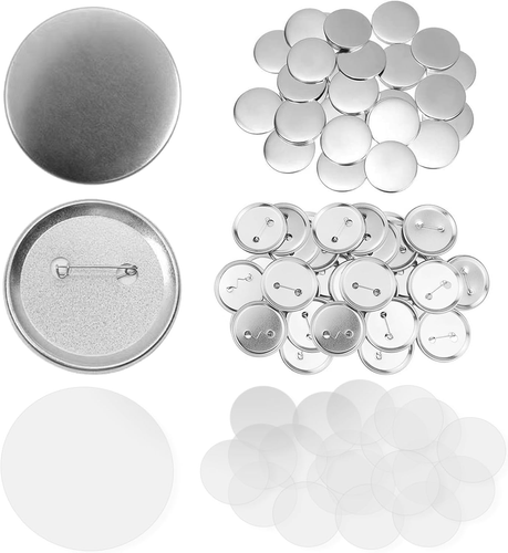 300 Pcs 58mm Button Maker Supplies with Metal Covers and Pins ...