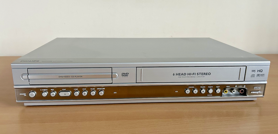 Philips DVD VHS Video Player Combi DVP721VR With Manual & Remote (See ...