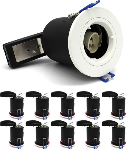 10 X Sanlumia LED Fire Rated Downlight Can GU10 Recessed Ceiling Twist ...