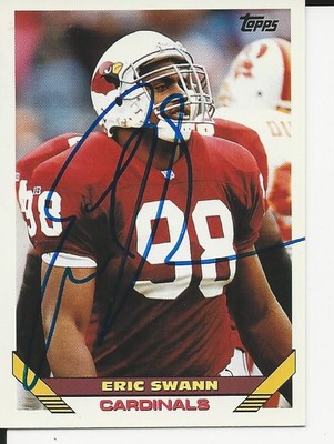 Signed Eric Swann Phoenix Cardinals 1993 Topps Football Card #310 | eBay