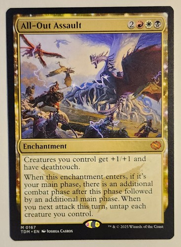 MTG - All-Out Assault - TDM 0167 - Tarkir Dragonstorm - Mythic - Magic ...