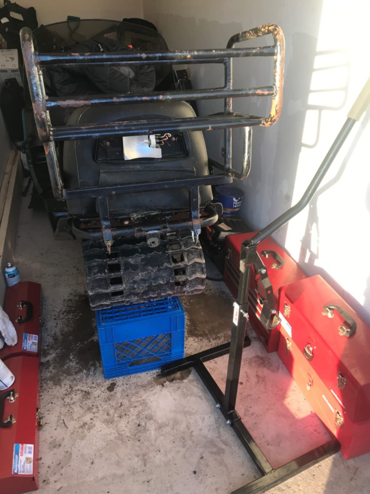 Snowmobile Lever Lift Jack Stand for Skidoo Polaris Yamaha Arctic Cat ...