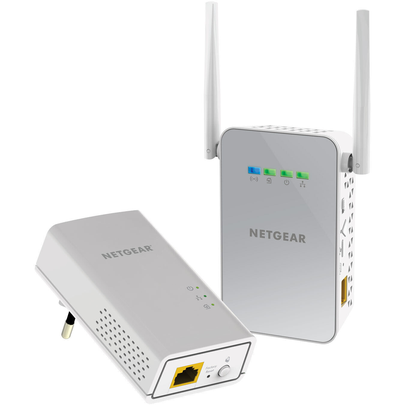NETGEAR PowerLINE 1000 + WiFi Pack de 2 Adaptateurs CPL - PLW1000 ...