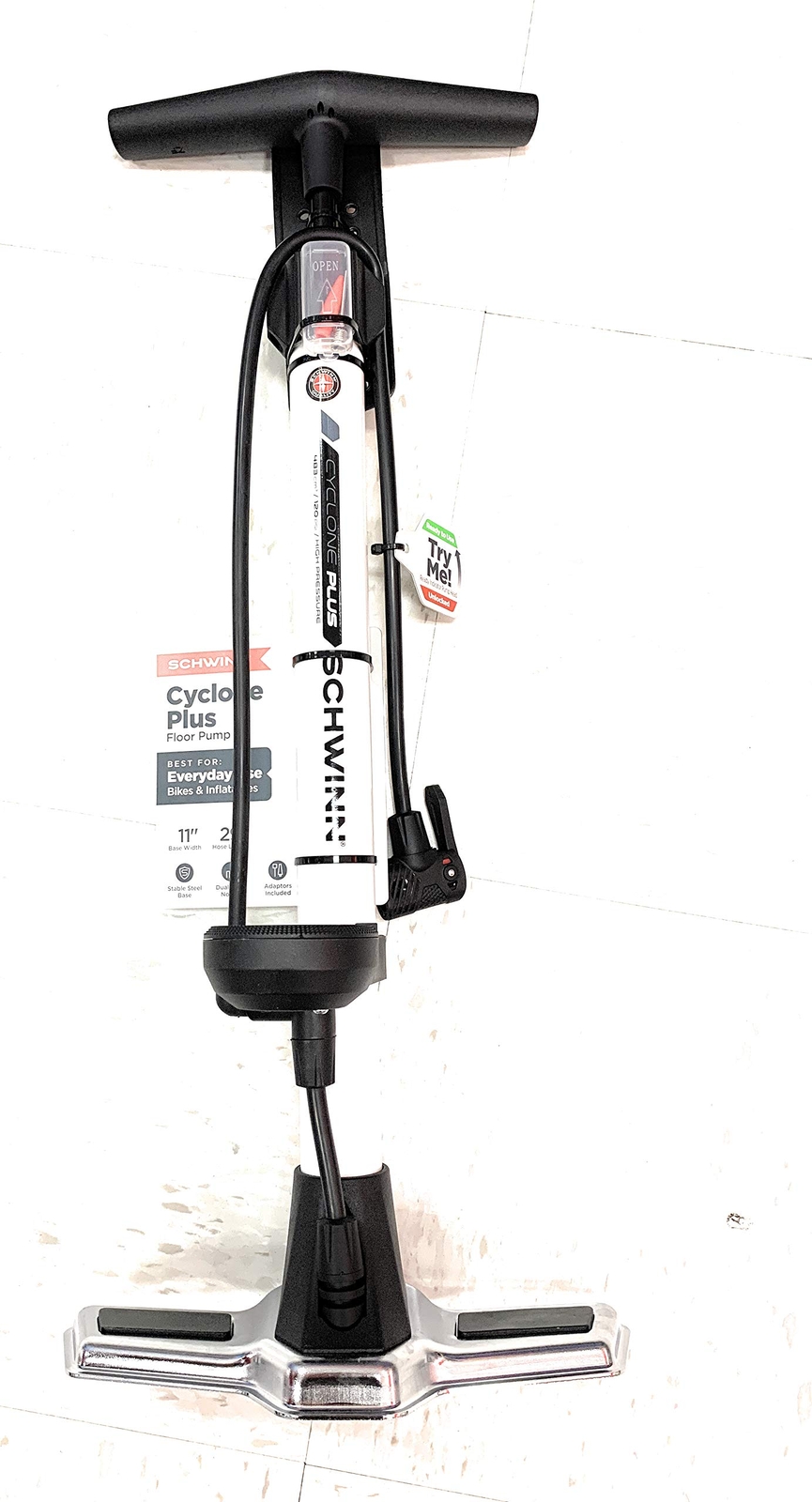 Schwinn Cyclone Plus Bike Pump - White | eBay