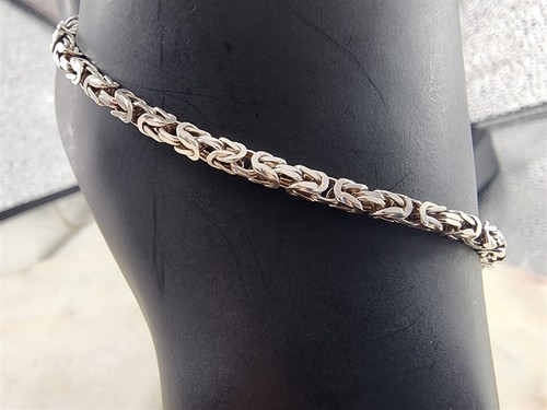 LIRM Vintage Solid Sterling Silver Byzantine Style Bracelet 7 Grams | eBay