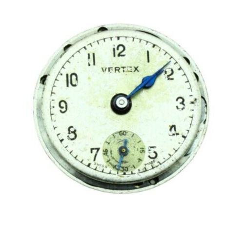 Vertex Revue Model 78 Swiss Watch Movement 15 J Size 8.75''' = 19.75 mm ...
