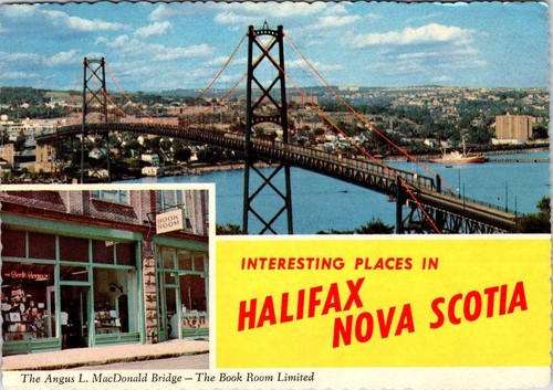 Halifax, Nova Scotia BOOK ROOM BOOKSTORE & ANGUS L MACDONALD BRIDGE 4X6 ...
