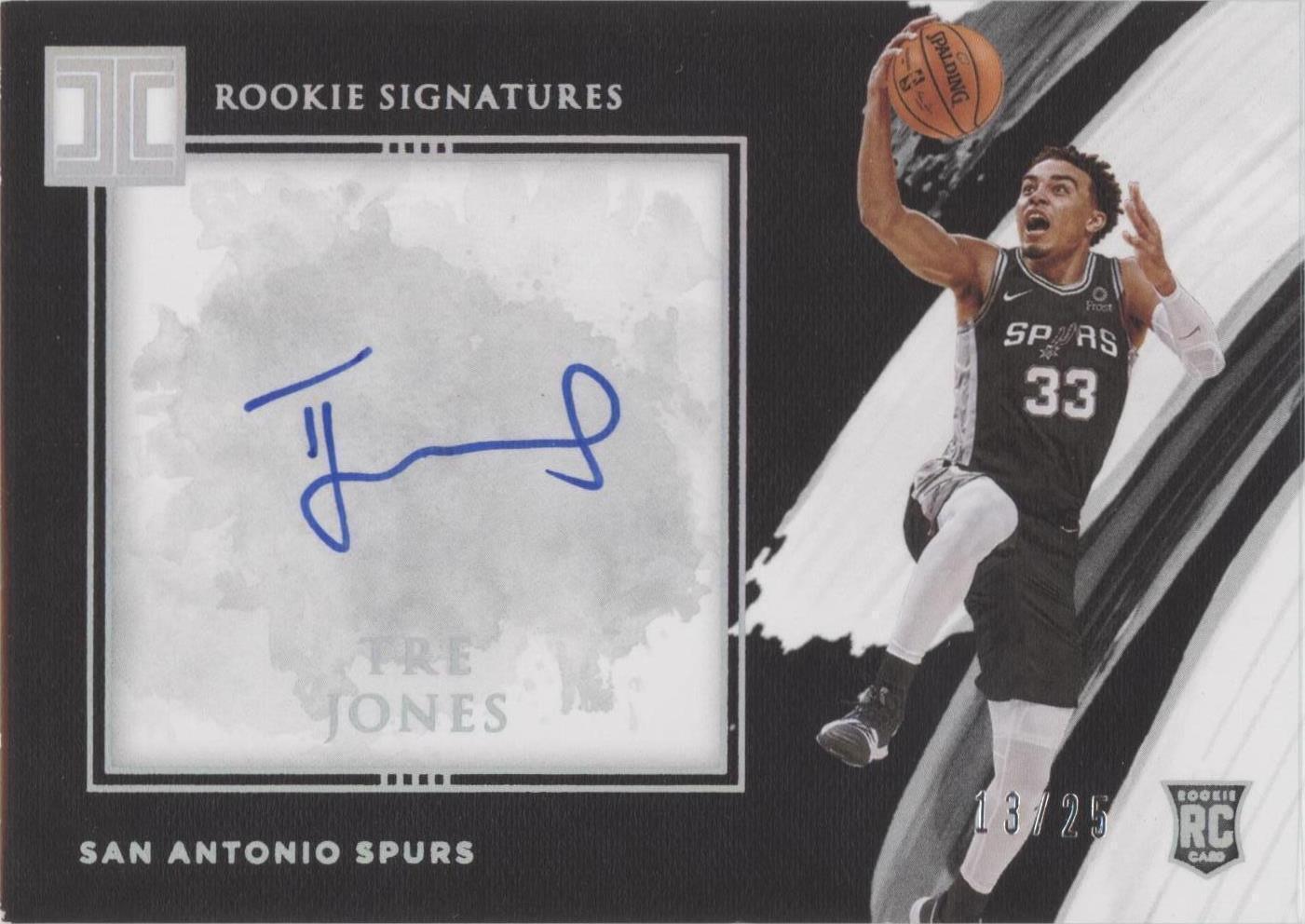 2020-21 Panini Impeccable - Impeccable Rookie Signatures Tre Jones #RS ...