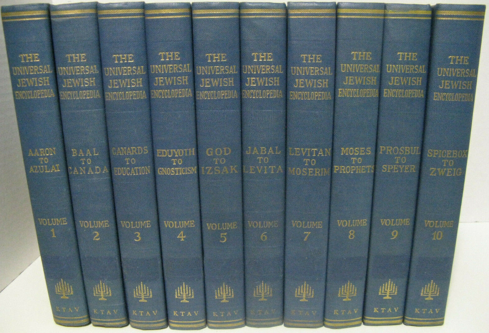 10 Vol. The Universal Jewish Encyclopedia In Ten Volumes Over 125 ...