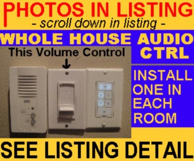WALL VOLUME CONTROL ZONE ROOM SPEAKER SELECTOR SWITCH 4 | eBay