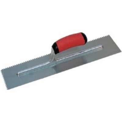 (6-pk) Marshalltown 3/16 In. V-Notched Trowel w/Soft Grip Model: 15682 ...