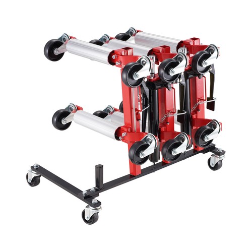 Car Dolly Rack Hydraulic Trolley Jack Stand Organizer 4-Dolly Capacity ...