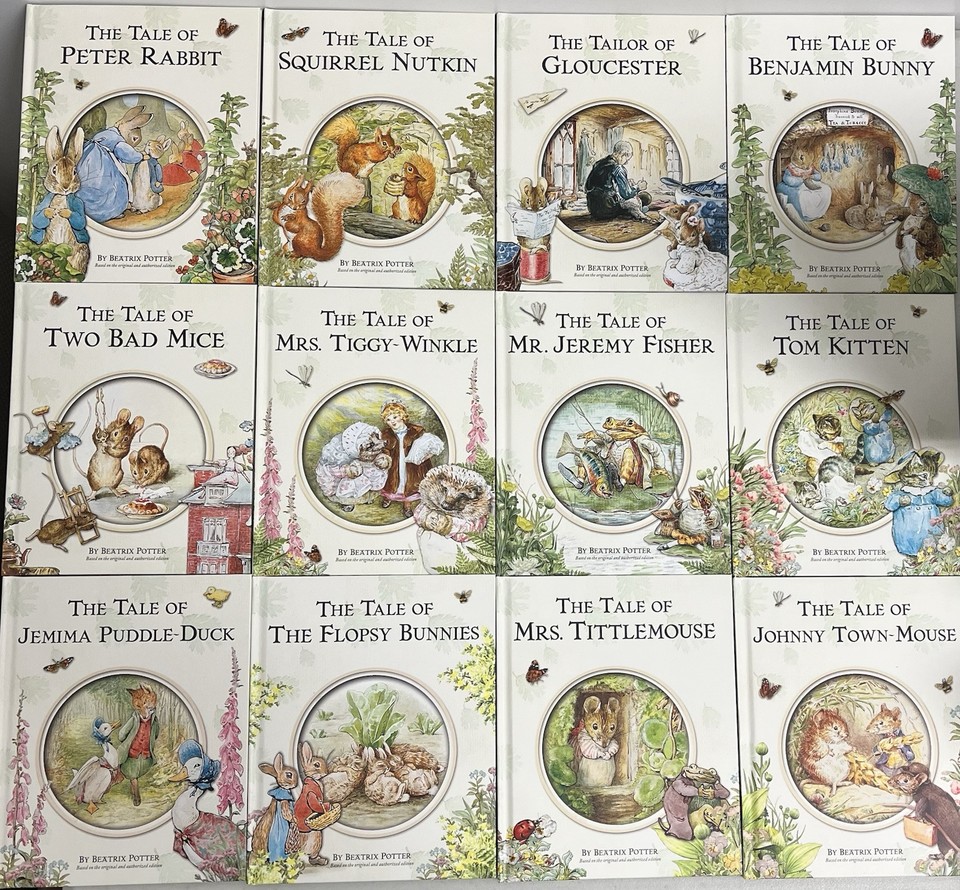 LIke New! Peter Rabbit Library: 12 Book Box Set by Beatrix Potter No ...