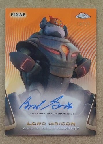 2025 Topps Chrome Disney Lord Grigon (Brad Garrett) Orange Refractor ...