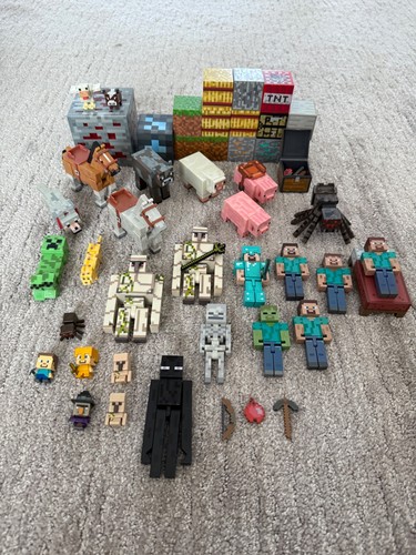 Lot Minecraft Collection, Mini Figures Accessories Weapons Parts | eBay