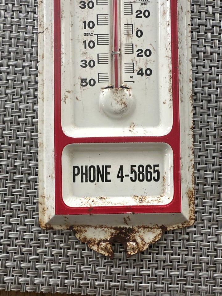 Vintage Metal Thermometer. Polar Cold Storage Sioux Falls, So. Dak. Phone 4-5865 | eBay