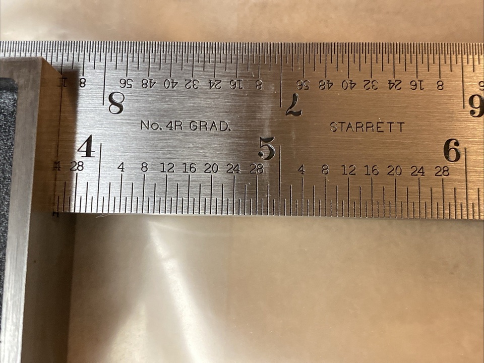 Starrett 50055 - 11H-12-4R 12" 4R Grads - Combination Square Made In ...