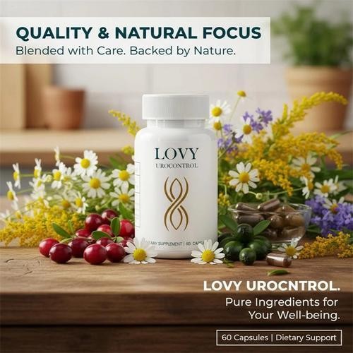 Lovy Urocontrol Capsules Bladder Support Supplement 60ct Non-GMO Vegan ...