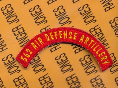 US Army 562nd Air Defense Artillery ADA tab arc patch c/e | eBay