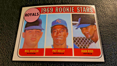 1969 TOPPS BASEBALL SET, #619 Kansas City Royals RC Stars, Pat Kelly EX ...