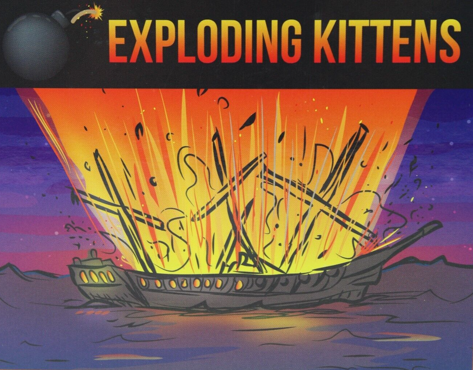 Exploding Kittens Kitt-TNT 300 Piece Puzzle With Bonus Game Card Sealed ...