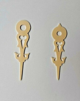 CUCKOO CLOCK HANDS CREAM ROUND HOLE MANY SIZES | eBay